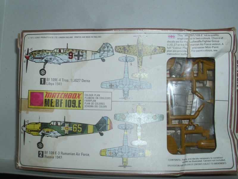AE Build4: Matchbox BF 109E-7 1/72***COMPLETE*** - The Unofficial Airfix Modellers' Forum